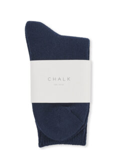 Chalk Day Sock/Navy | La Maison Gifts